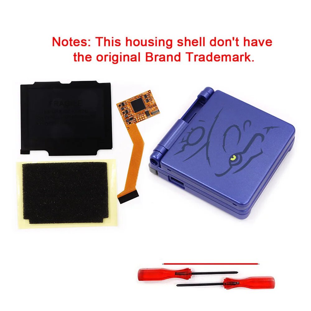 Подсветка экрана Game Boy Advance SP, Model 1