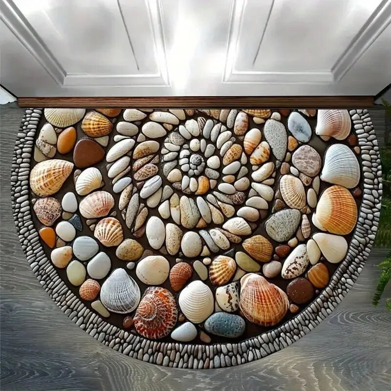 Коврик 40x60 см абстракция перламутровый