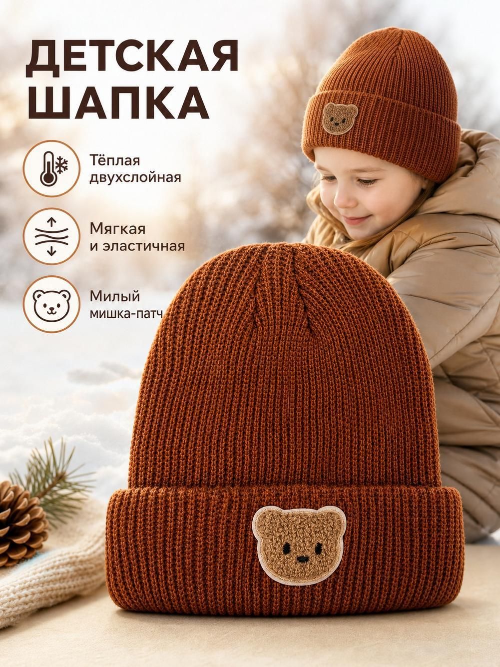 Шапка для девочек