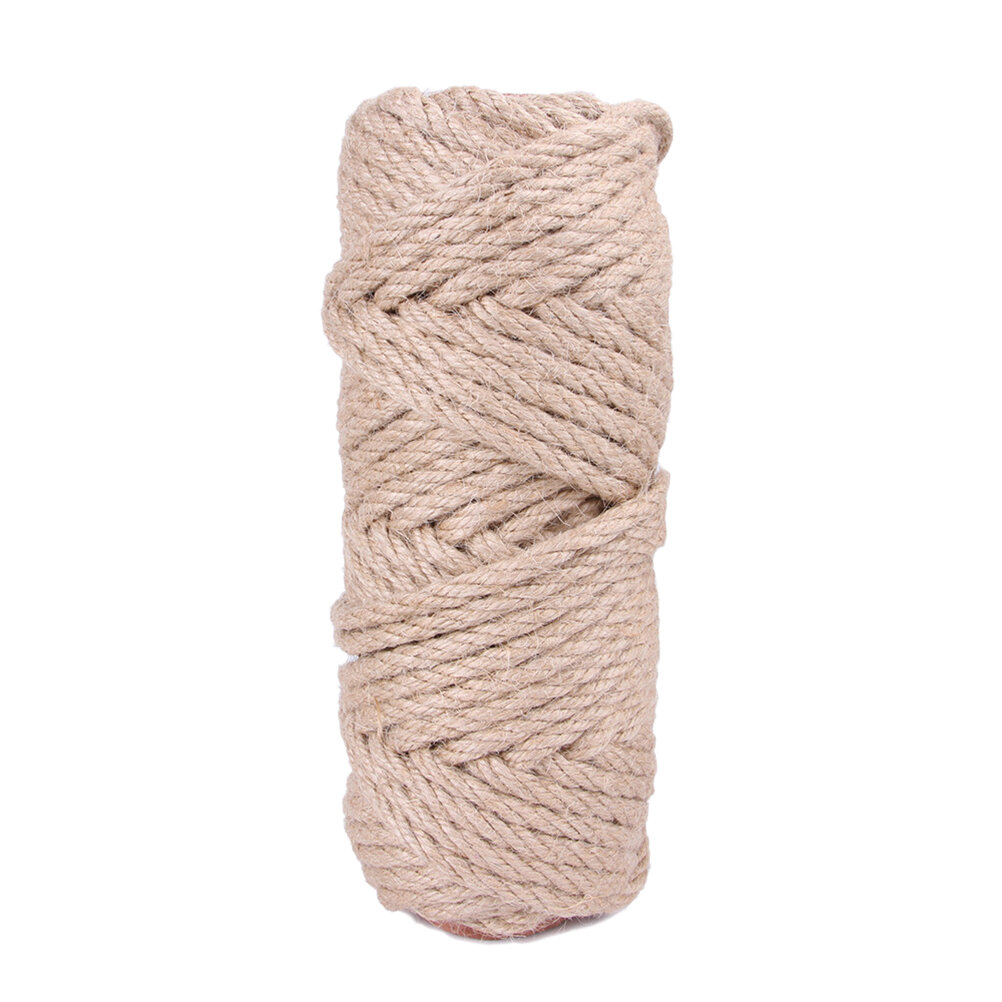 1 Pc Длинная Верёвка Из Сизаля Для Кошек 1000*0.6Cm Игрушка Для Тренировки Когтей И Подъёма По Дереву В Хаки Цвете