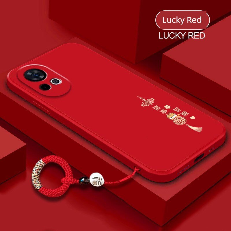 Силиконовый чехол для Huawei Pura 70 Ultra в новогоднем красном цвете, защитный узкий дизайн, 1 шт