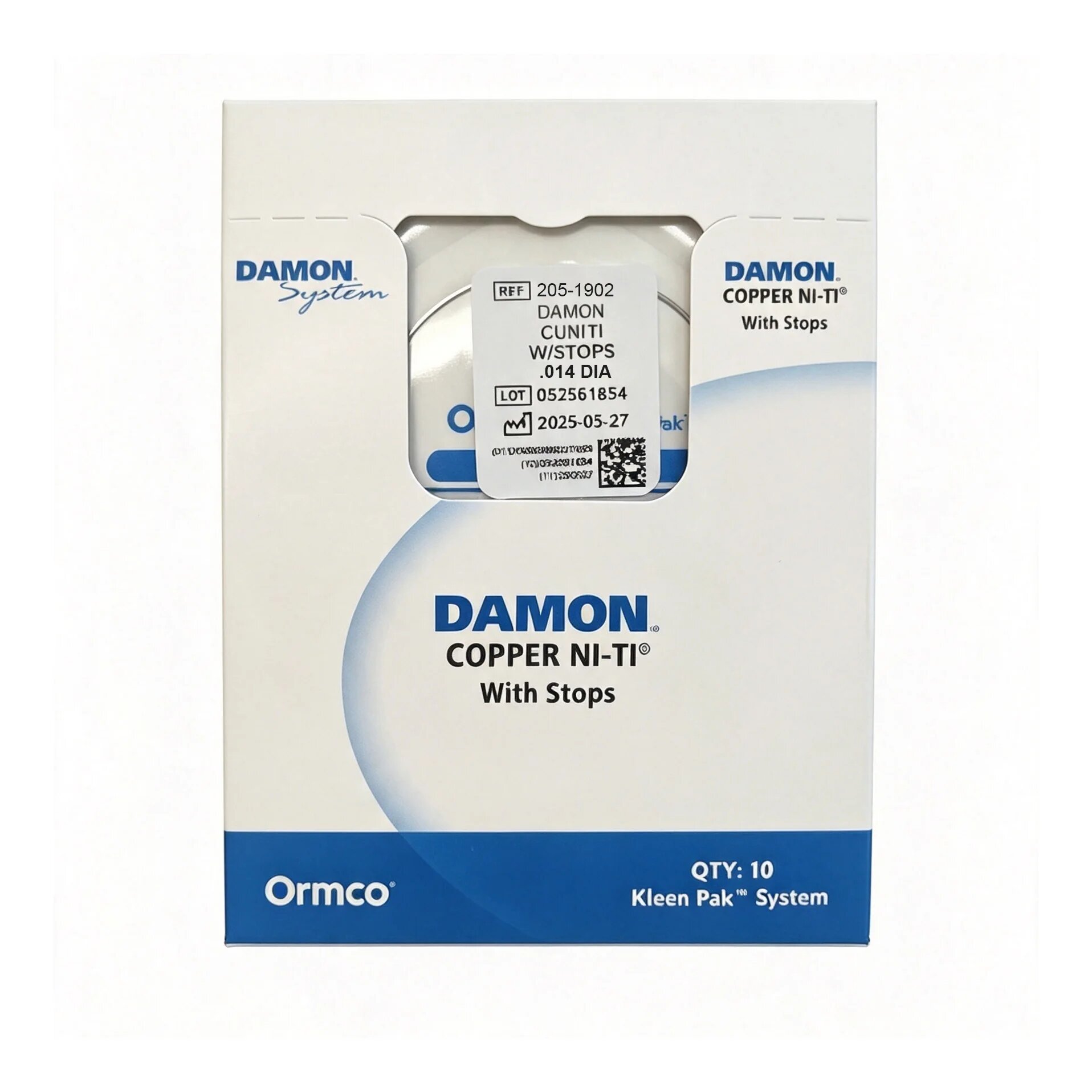 Ортодонтические дуги Ormco Damon CuNiTi с ограничителями 014/016/018/014x025/016x025/018x025 014