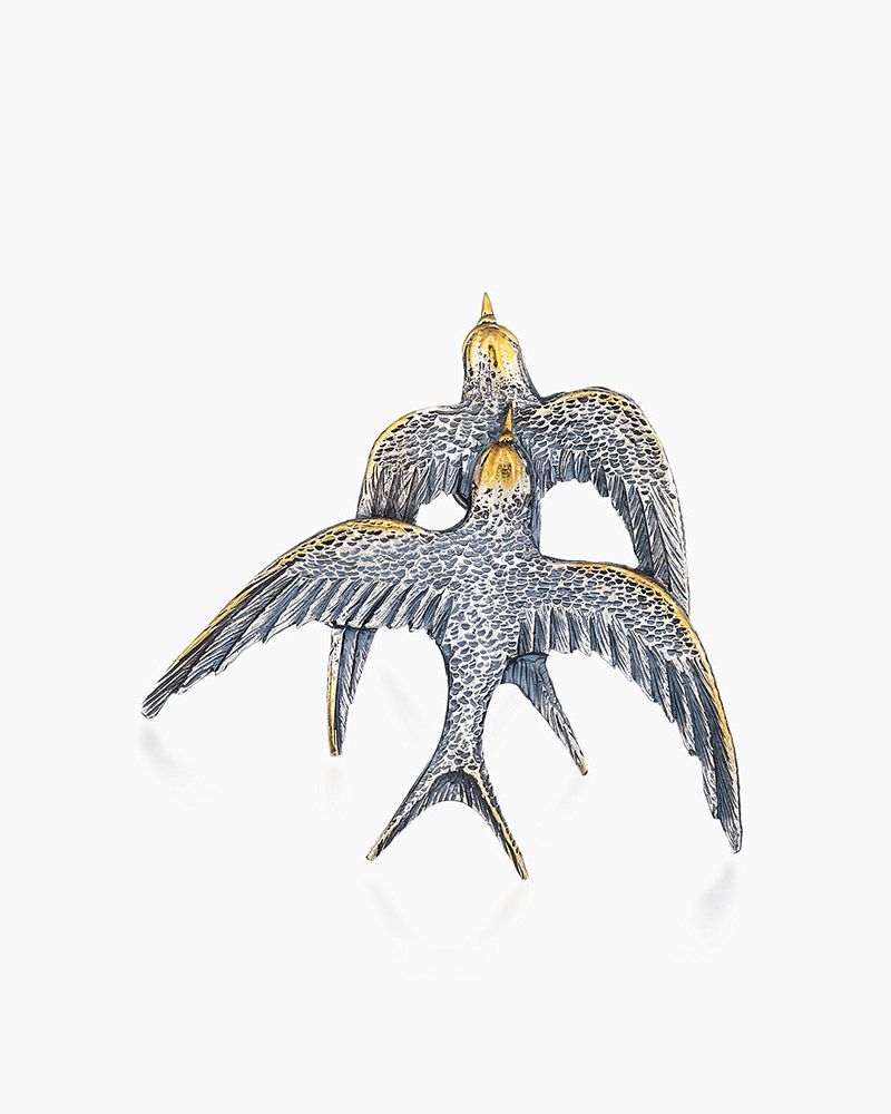 Брошь SARKISSIAN, серебро, 925 проба