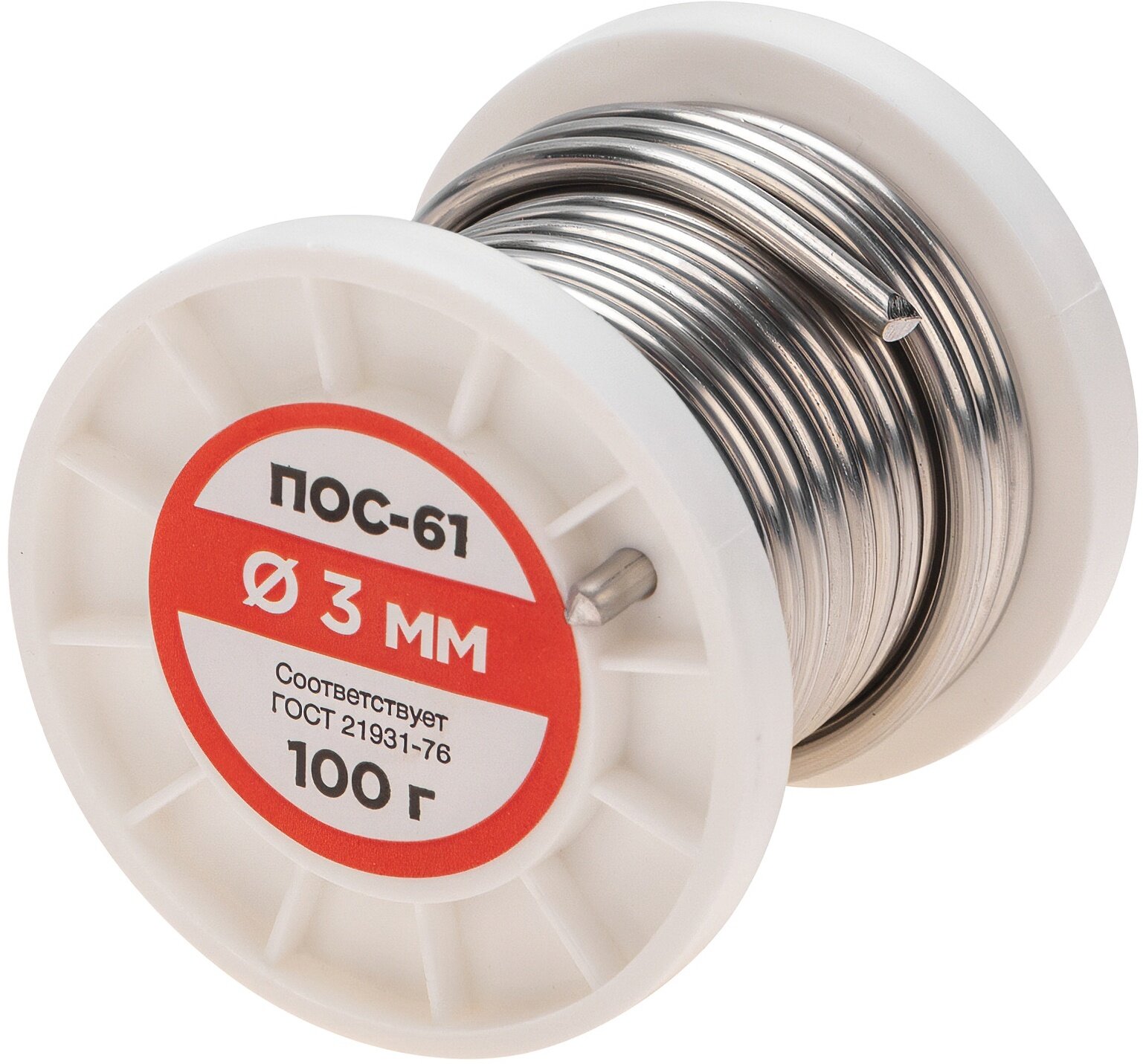Припой Rexant ПОС-61 3 мм, 100 г