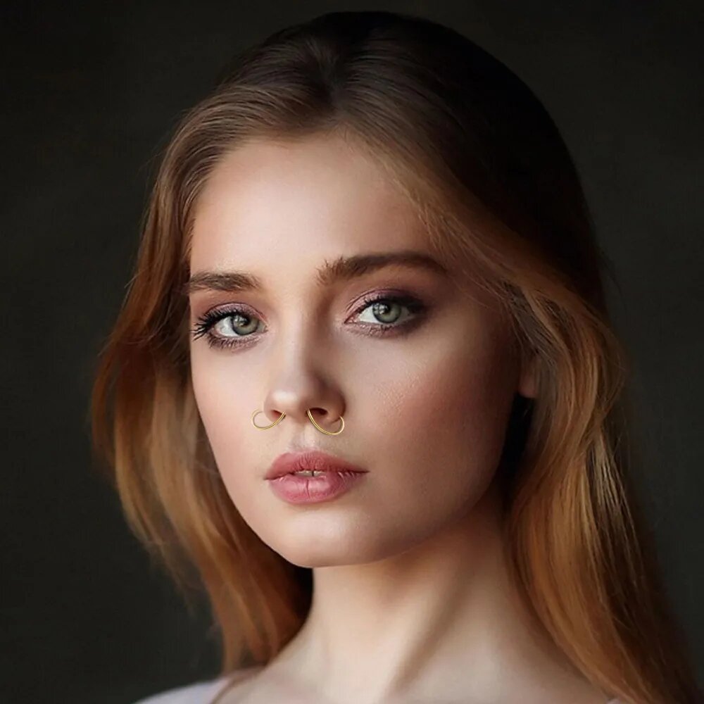 Клипса для имитации пирсинга, золотой — фото 1