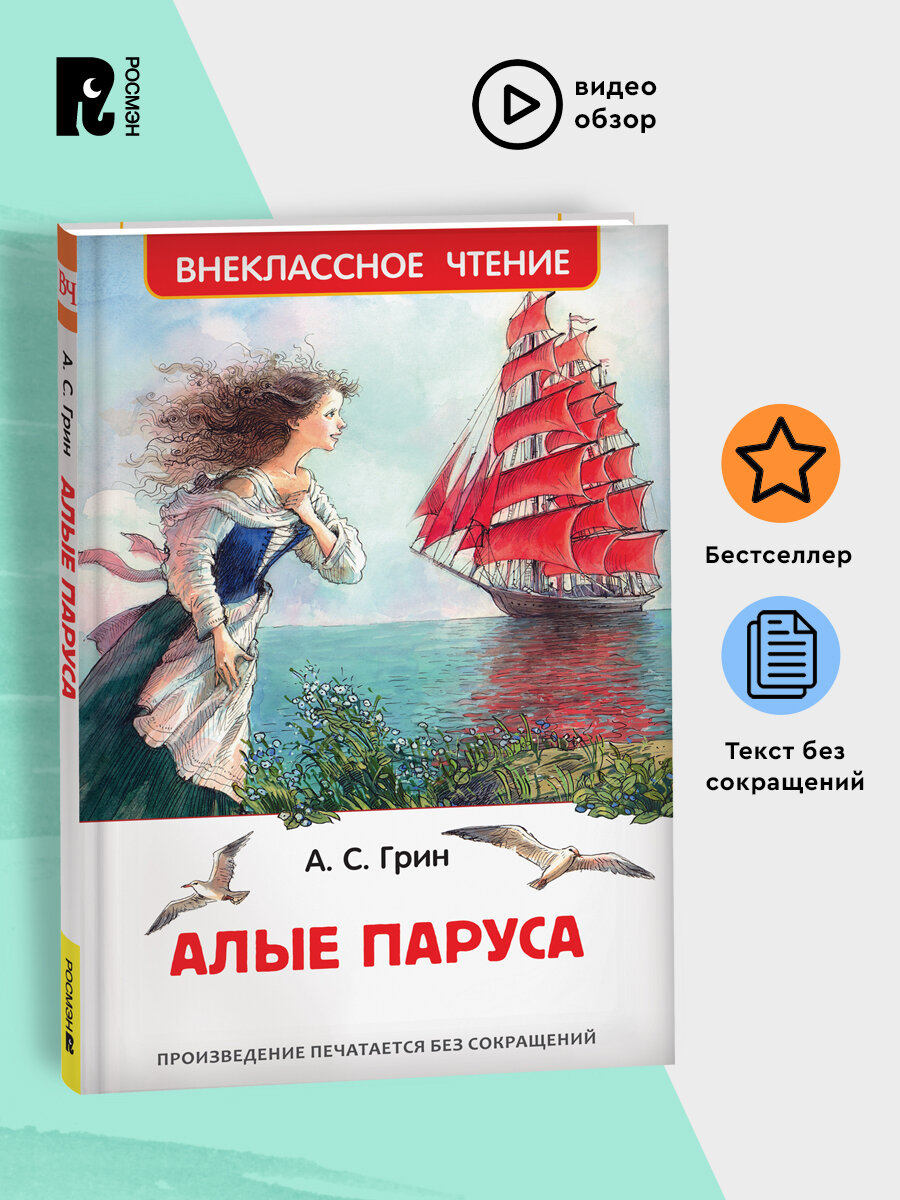 Грин А. Алые паруса. Повесть. Внеклассное чтение 1-5 классы | Грин Александр Степанович