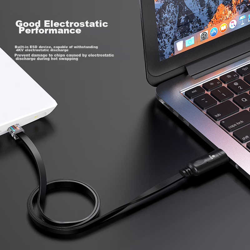 Кабель BIAZE с британским чипом USB-RJ45 1,8 м для отладки сетей и настройки маршрутизаторов совместимый с Cisco Huawei