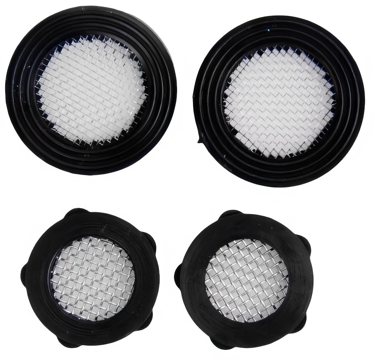 Прокладка для смесителя с сеточкой 1/2" и 3/4" (2+2шт)