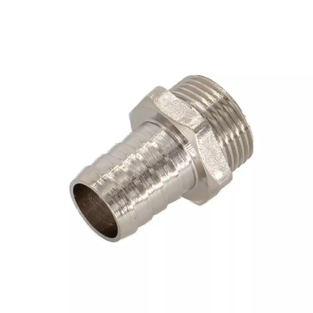 Штуцер для шланга 1/2"х16 мм, НР, никель, CTM