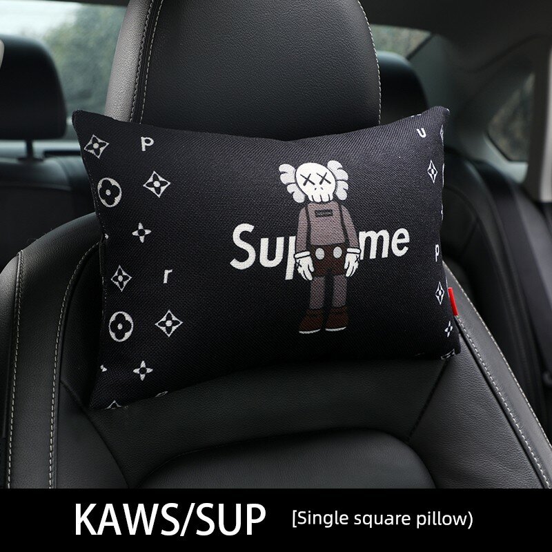 Kaws коллекция Sup подушка для шеи в машину, квадратная подушка, 1 шт удобный аксессуар
