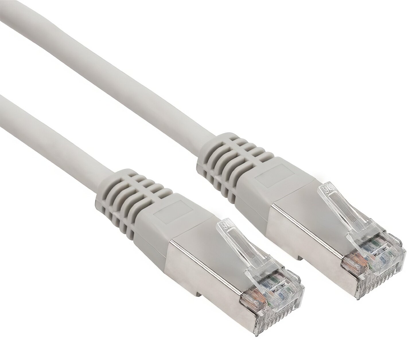 Шнур коммутационный REXANT патч-корд F/UTP RJ45-RJ45, CAT 6, ZH нг(А)-HF, серый, 1 м