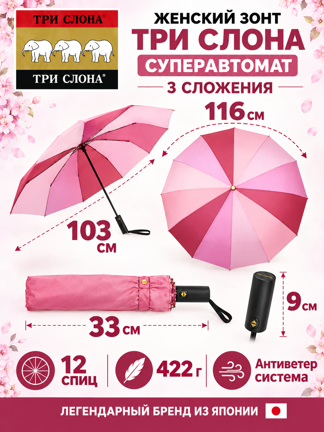 Зонт Три слона
