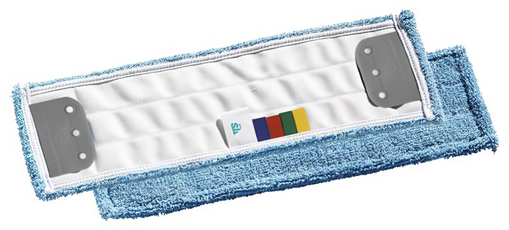 Моп с держателями для гладких полов TTS Microblue 40х13 см 00000695