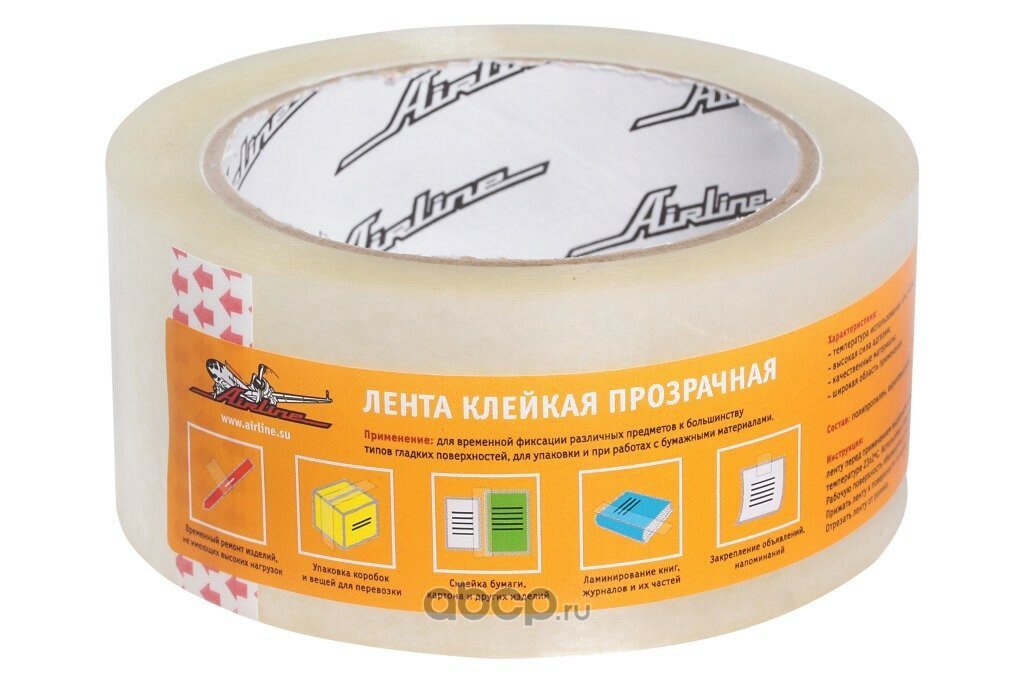 Лента клейкая прозрачная 48 мм*100 м Airline AATS02