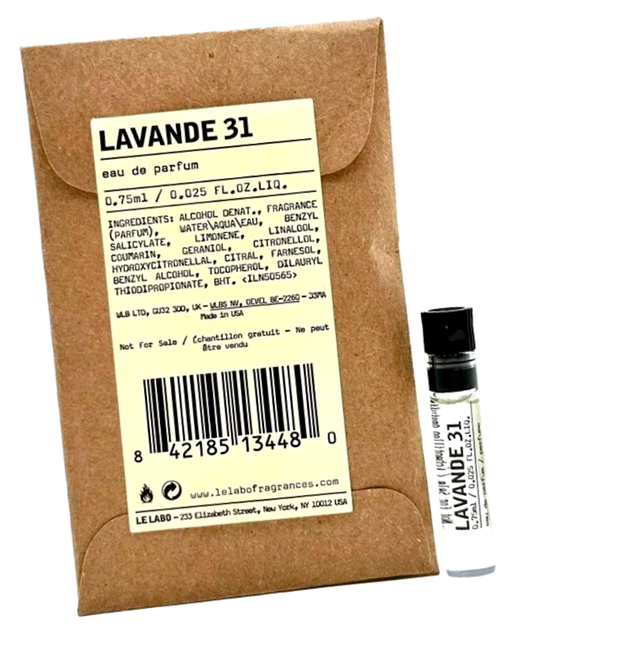 Le Labo Lavande 31 парфюмерная вода миниатюра 0.75 мл - Ле Лабо Лаванда 31 для мужчин и женщин