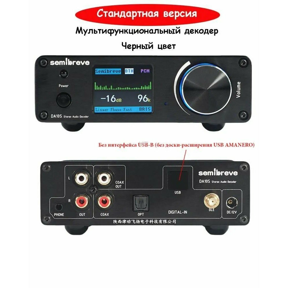 Аудиодекодер HIFI для домашней аудиосистемы, стационарный, металлический корпус