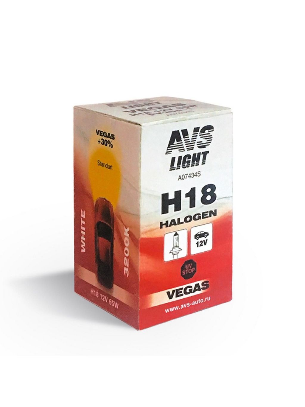 Лампа галогенная AVS Vegas H18 12V 65W, 1