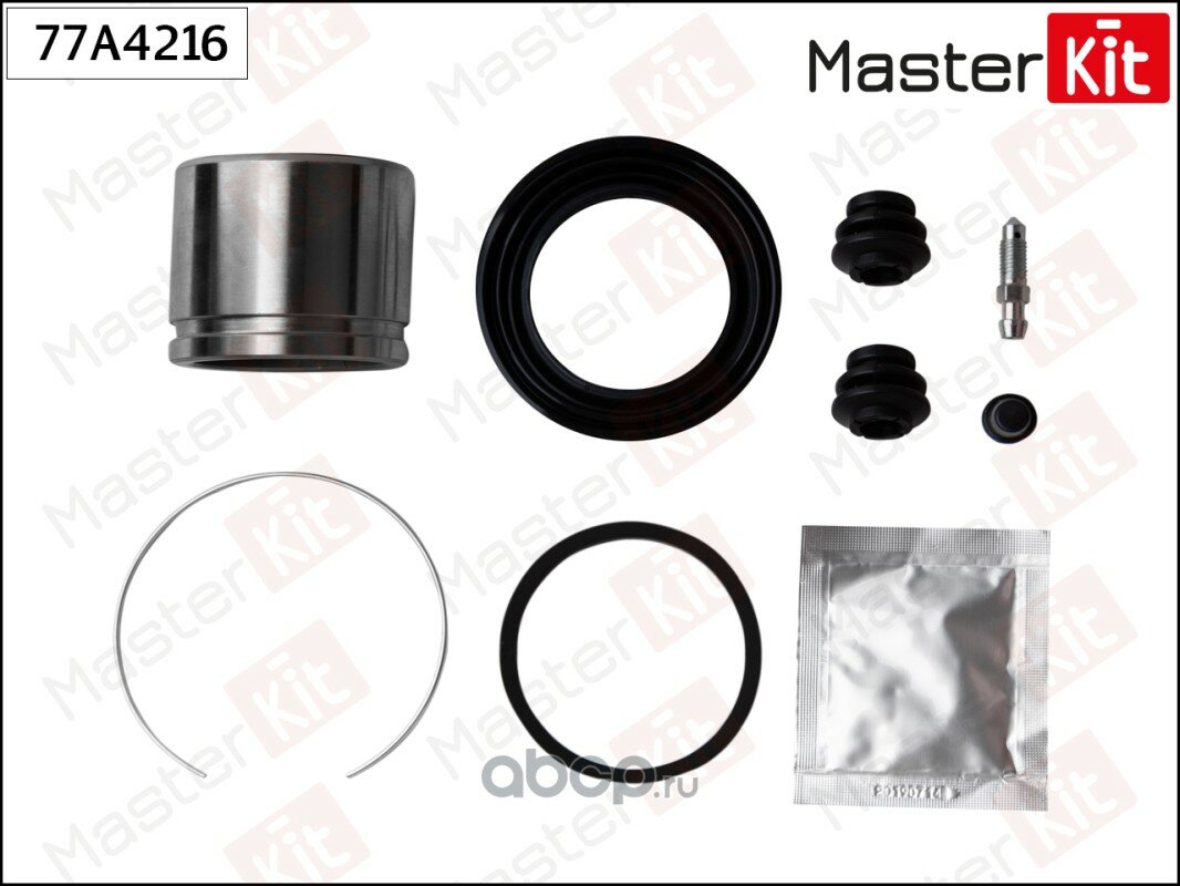 Ремонтный комплект тормозного суппорта + поршень TOYOTA COROLLA (E12) MasterKit 77A4216