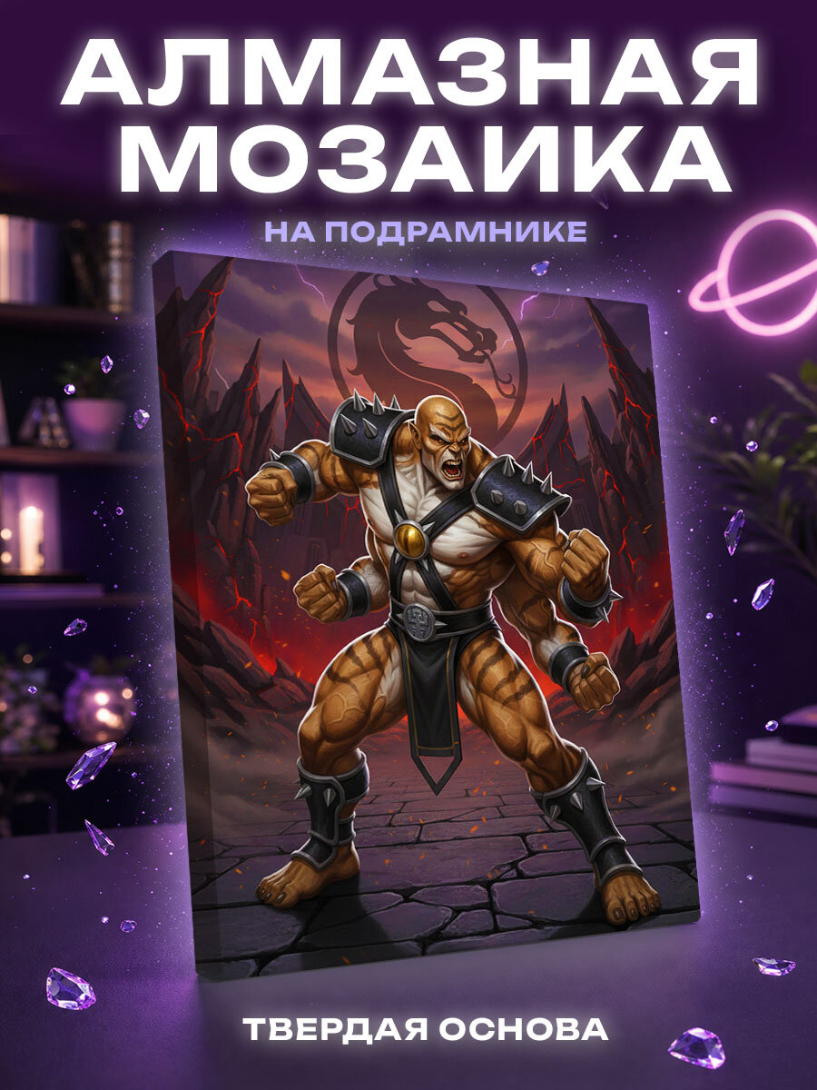 Алмазная мозаика Мортал Комбат Кинтаро
