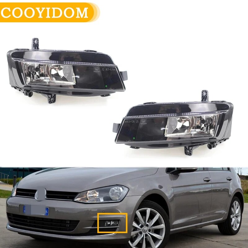 Передняя противотуманная фара для VW Golf 7 A7 MK7 2013 2014 2015 2016 2017 5GG941661, противотуманная фара с галогенной лампой