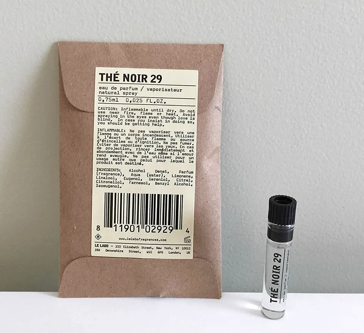 Яркий парфюм Le Labo The Noir 29 сэмпл 0.75 / Парфюмерная вода Ле Лабо Зе Нуар 29 пробник / Миниатюра аромата