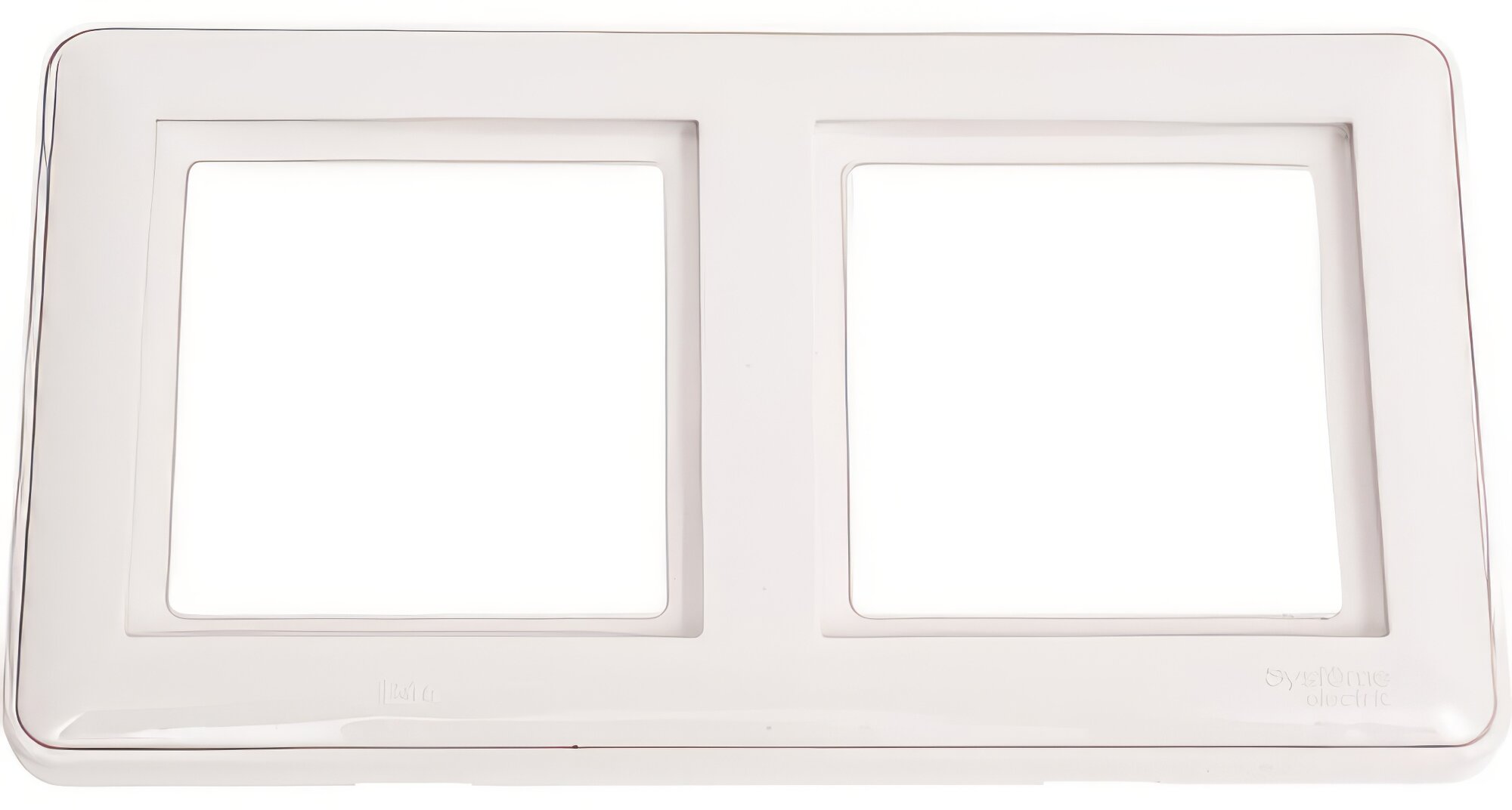2-постовая рамка Systeme Electric W59 aqua, ip44, белый KD-2B-18