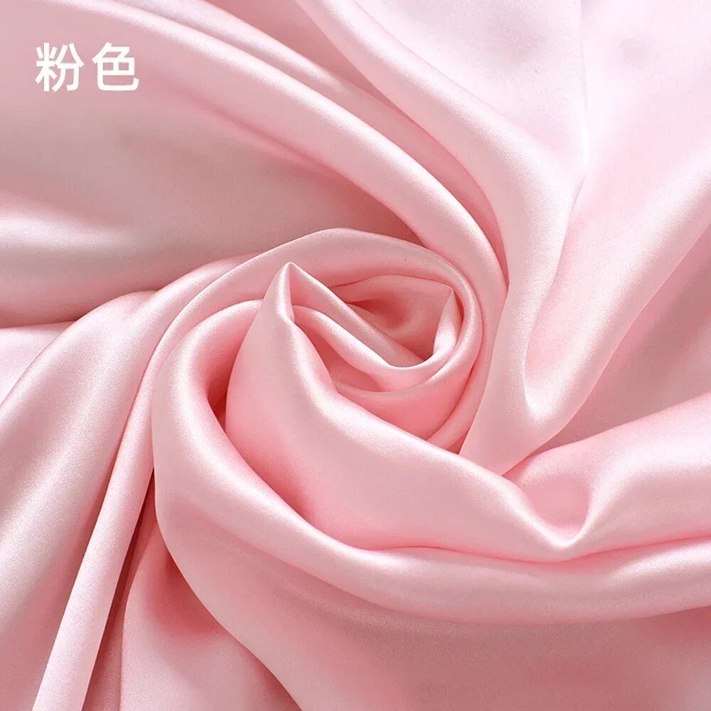 Розовая шелковая ткань, 114 см, 16 момме, Color: 2-pink