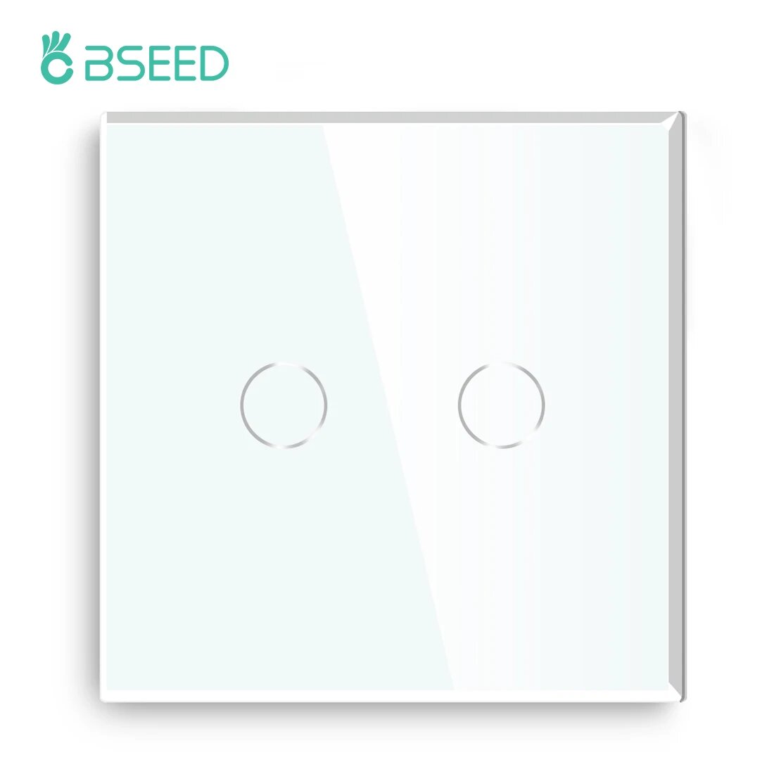 Сенсорный выключатель BSEED 2 gang 1Way белый