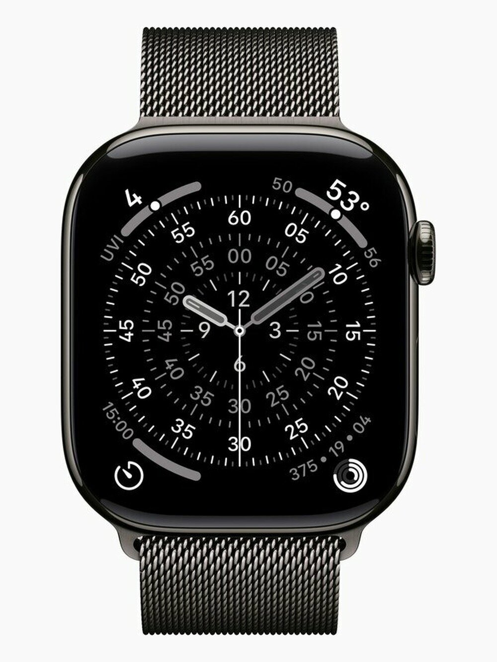 Умные часы Apple Watch Series 11 46 мм GPS+Cellular, титан Slate, миланский браслет, M/L