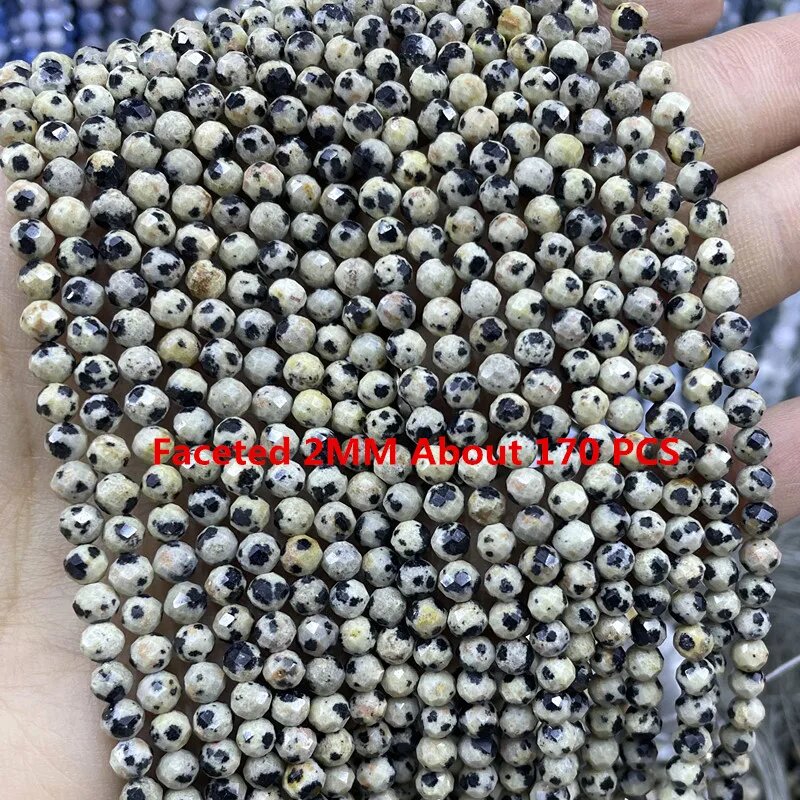 Бусины Яшма Далматинец SYSRXLR 2MM About 170 PCS