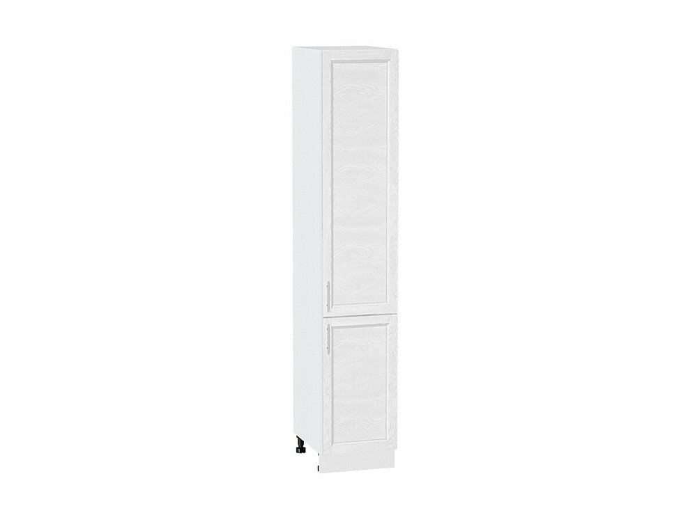 VVT Шкаф пенал с 2-мя дверцами Сканди Белый, White Softwood, 2140, 400 В*Ш*Г 2132*400*576, фасад МДФ White Softwood, корпус Белый White Softwood