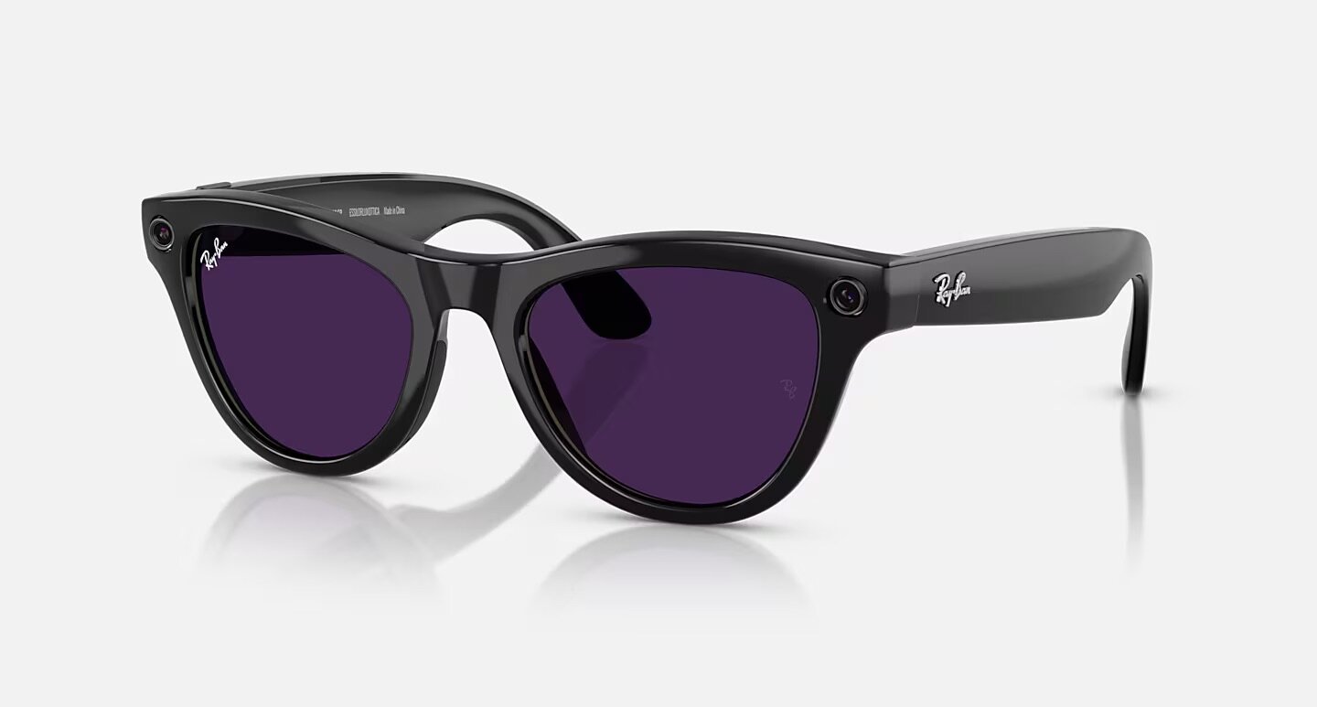 Умные очки Ray-Ban Skyler Gen 1, Shiny Black/Transitions Amethyst M