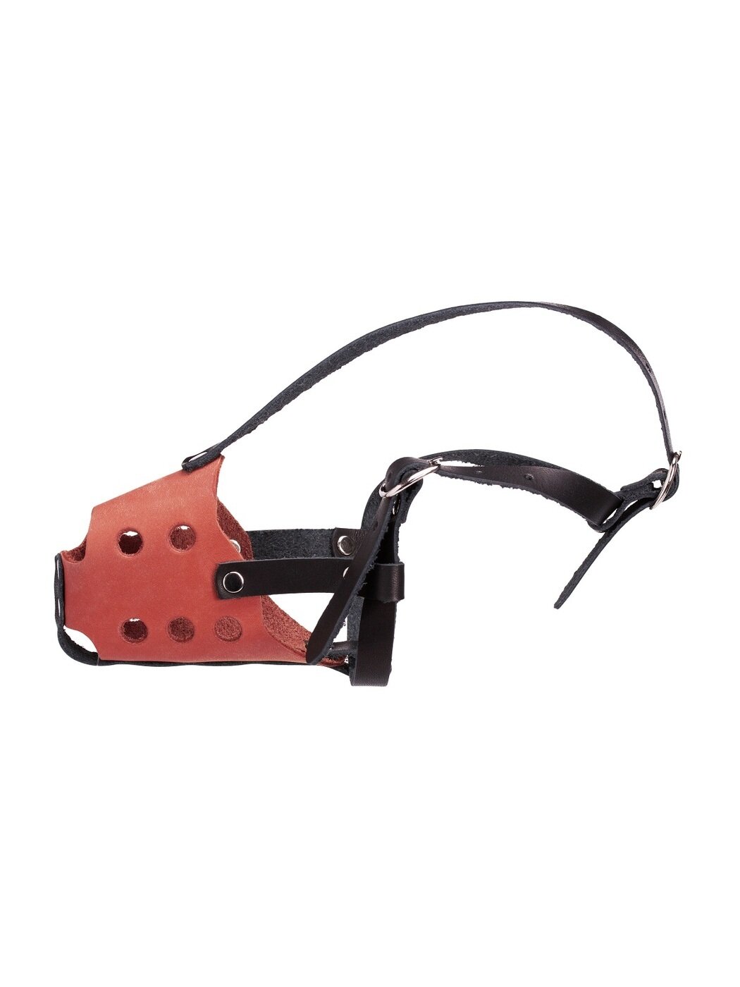 Намордник кожаный CHOKERZ для карликовых и маленьких собак (обхват носа - 15 см; длина - 4 см)