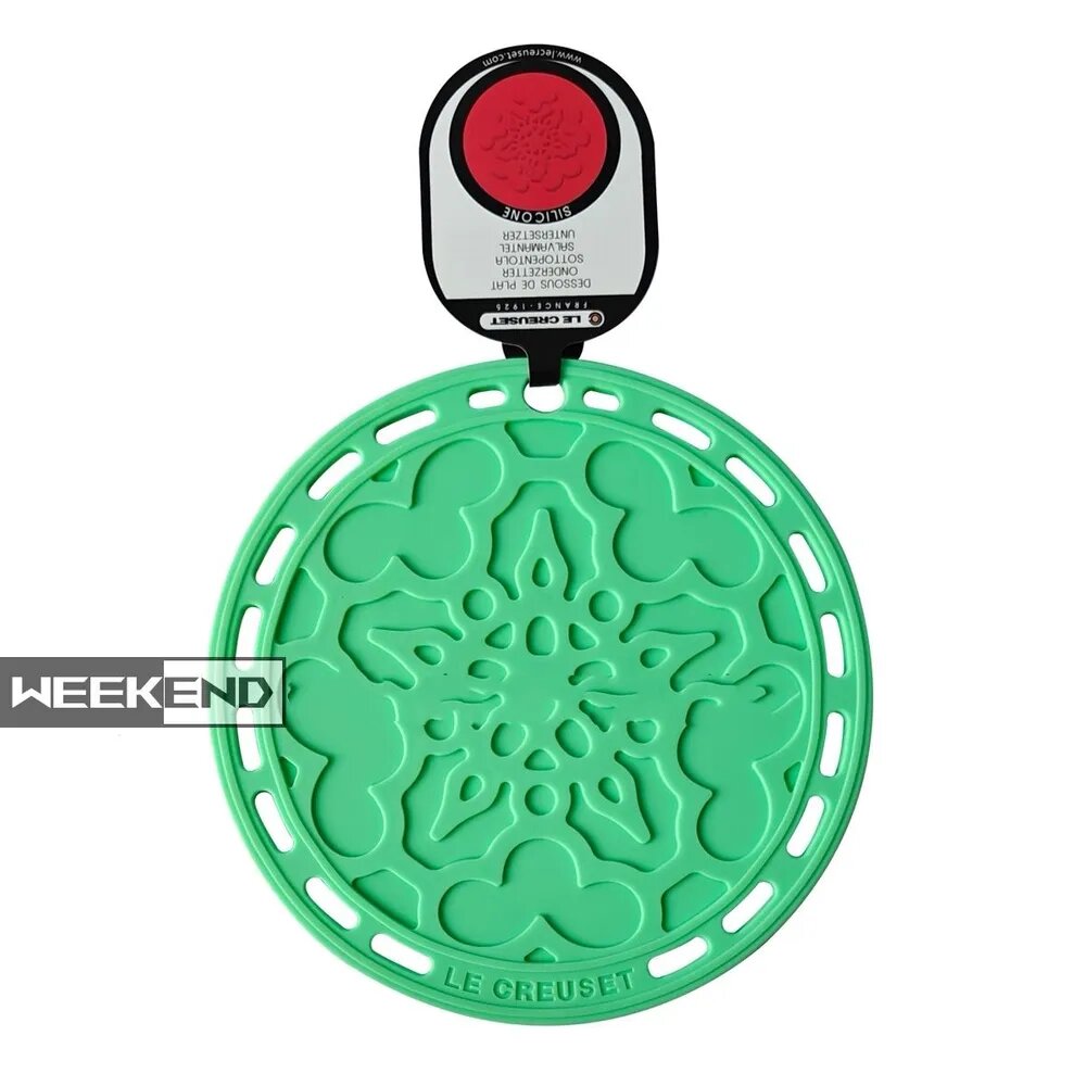 Le Creuset Коврик для сушки посуды 20 см x 20 см х 0.6 см 1 шт силикон светло-зеленый