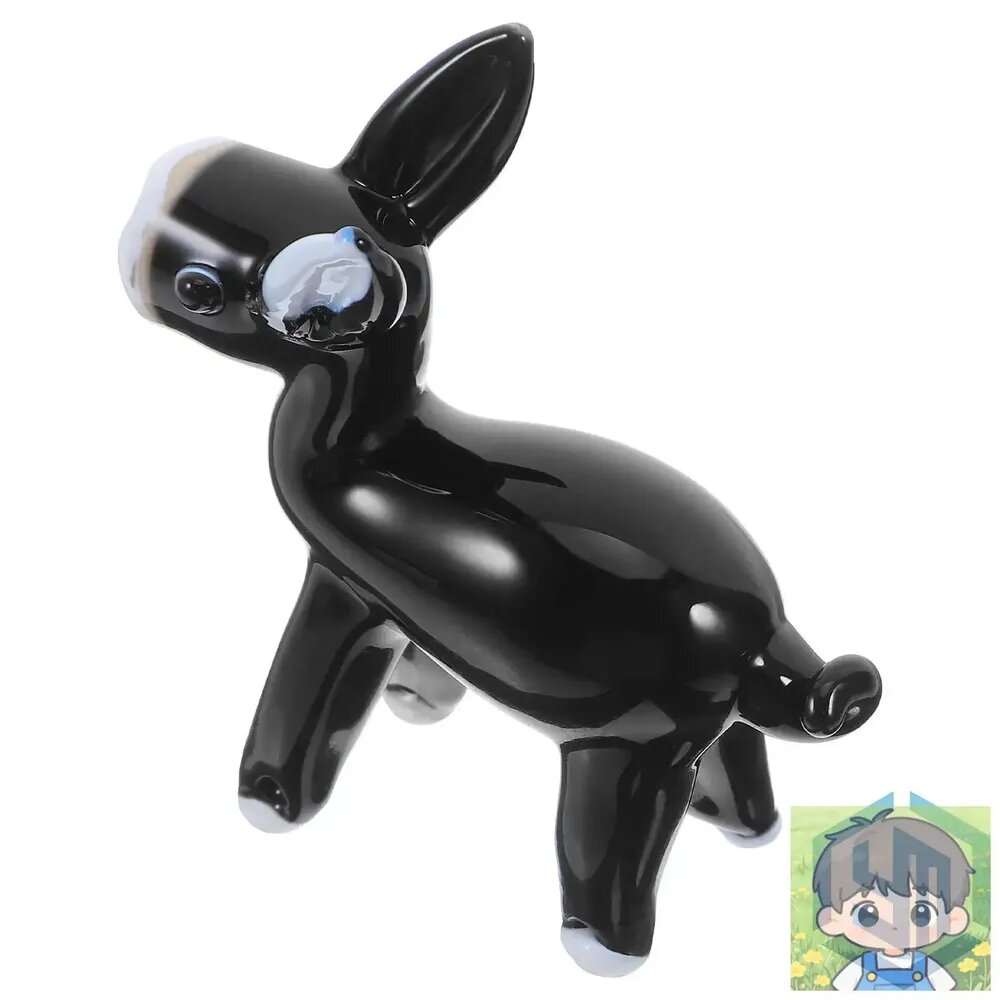 Фигурка декоративная Black, высота 2.27 см, длина 5.47 см