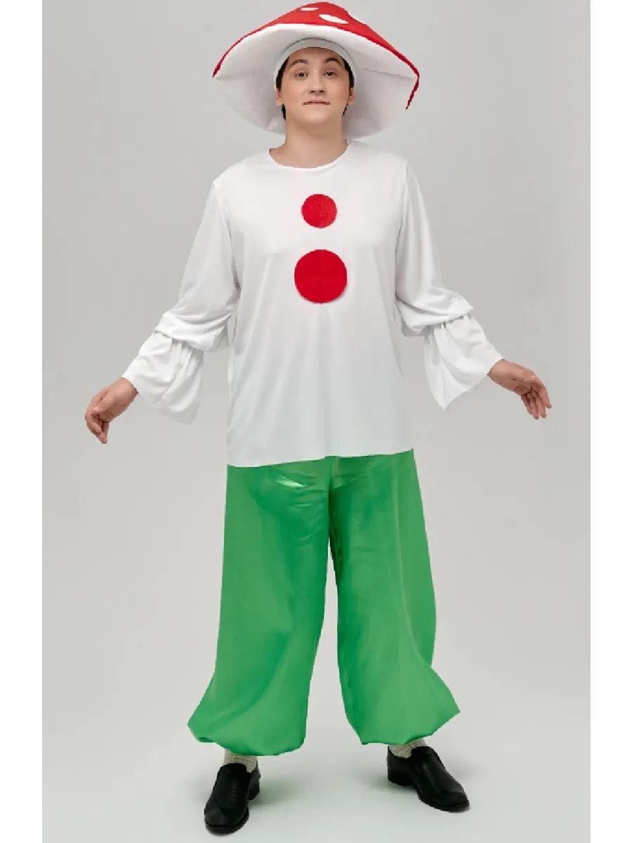 Мужской костюм Гриб Мухомор, цветной, XL-2XL, m4056