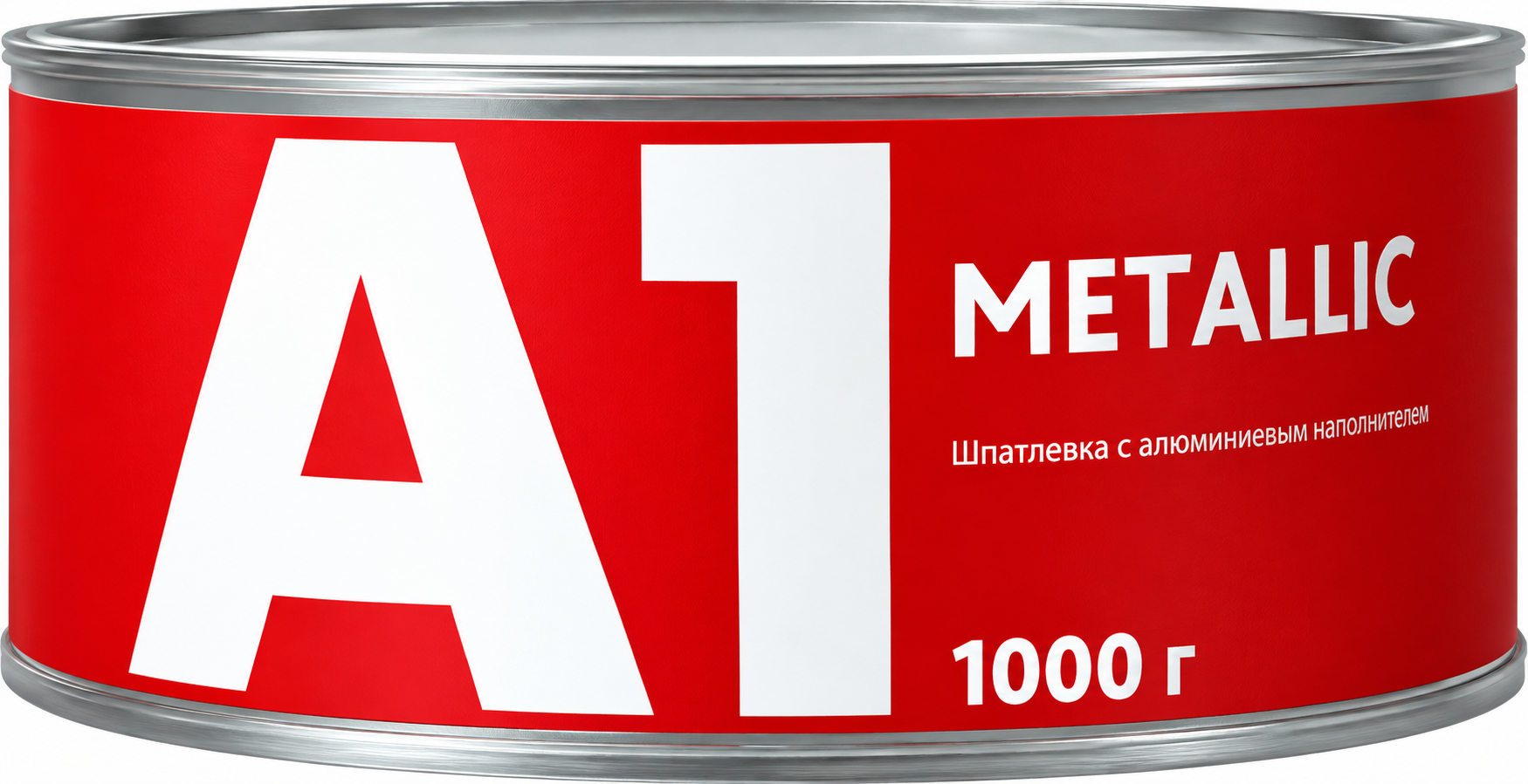 Шпатлевка A1 METALLIC, универсальный, высокотемпературный, алюминиевый наполнитель, 1000 г