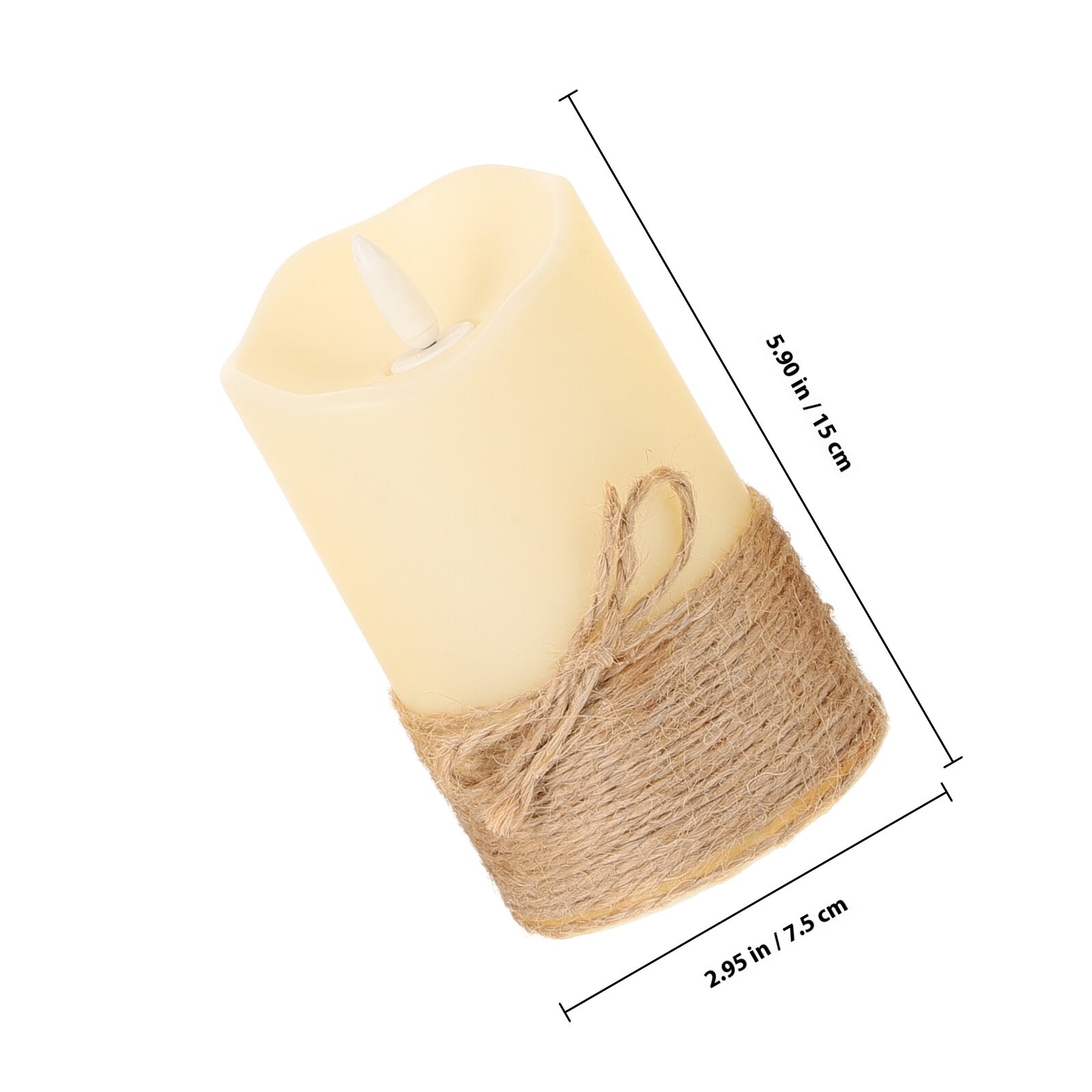 3 Светодиодные Свечи Без Пламени Голубой Цвет 15.00X7.50X7.50CM