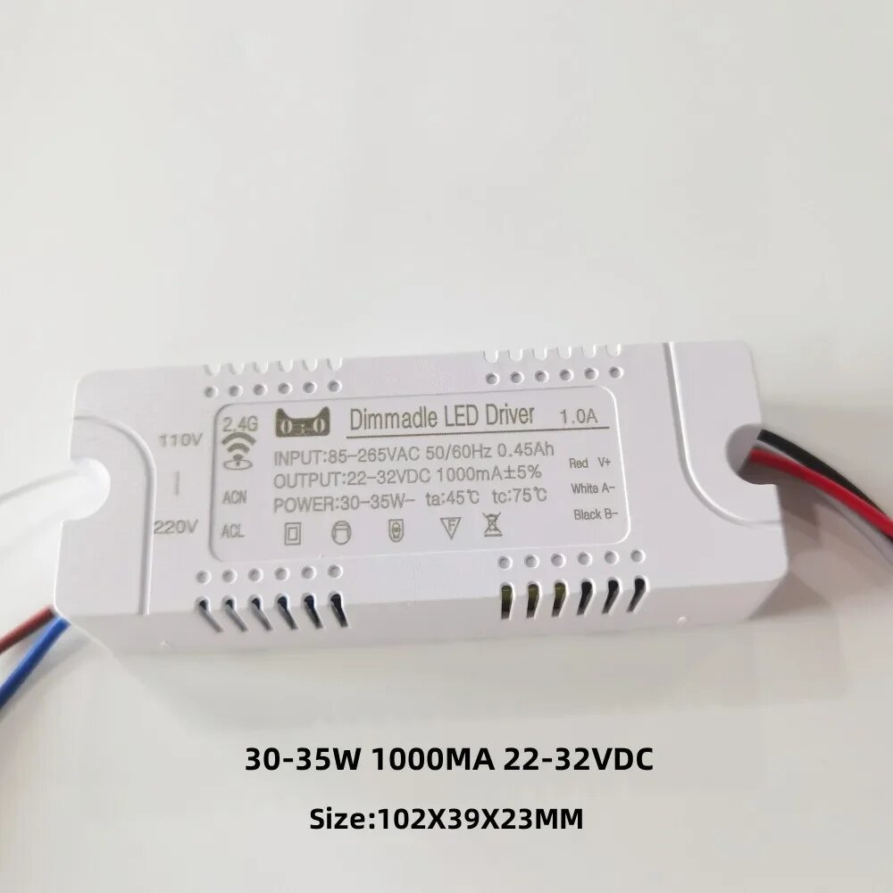 Диммируемый LED-драйвер SZRZGT 25-60Вт AC85-265V DC22-32V для светильников 30-35W 1000MA