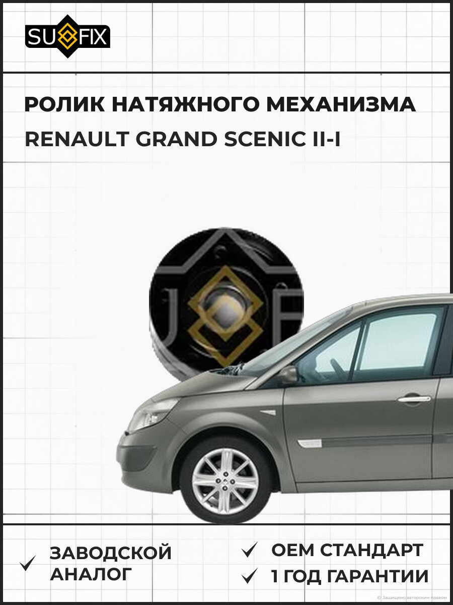 Ролик натяжного механизма SUFIX FP2640 Рено Гранд Сценик II-I RENAULT GRAND SCENIC II-I