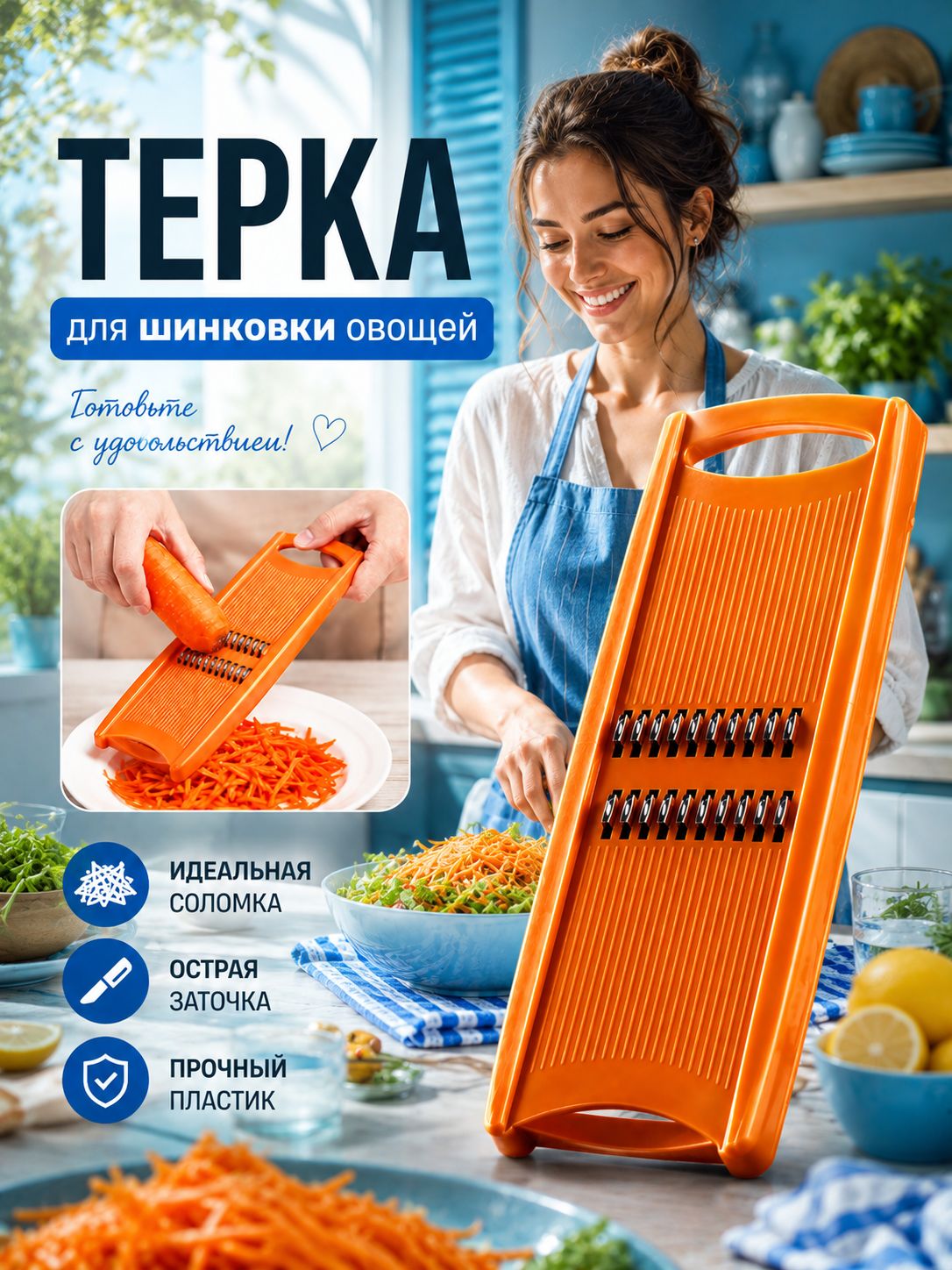 Терка для корейской моркови