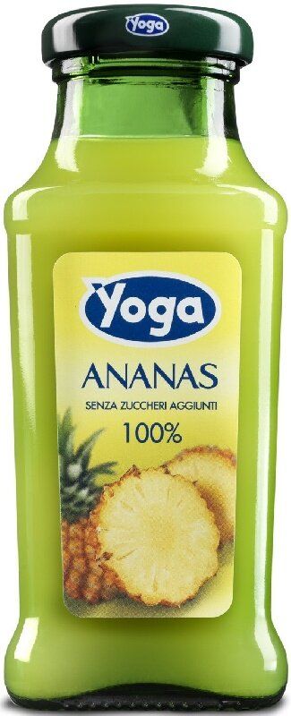 Сок Yoga ананасовый восстановленный /стекло/ 0,2л
