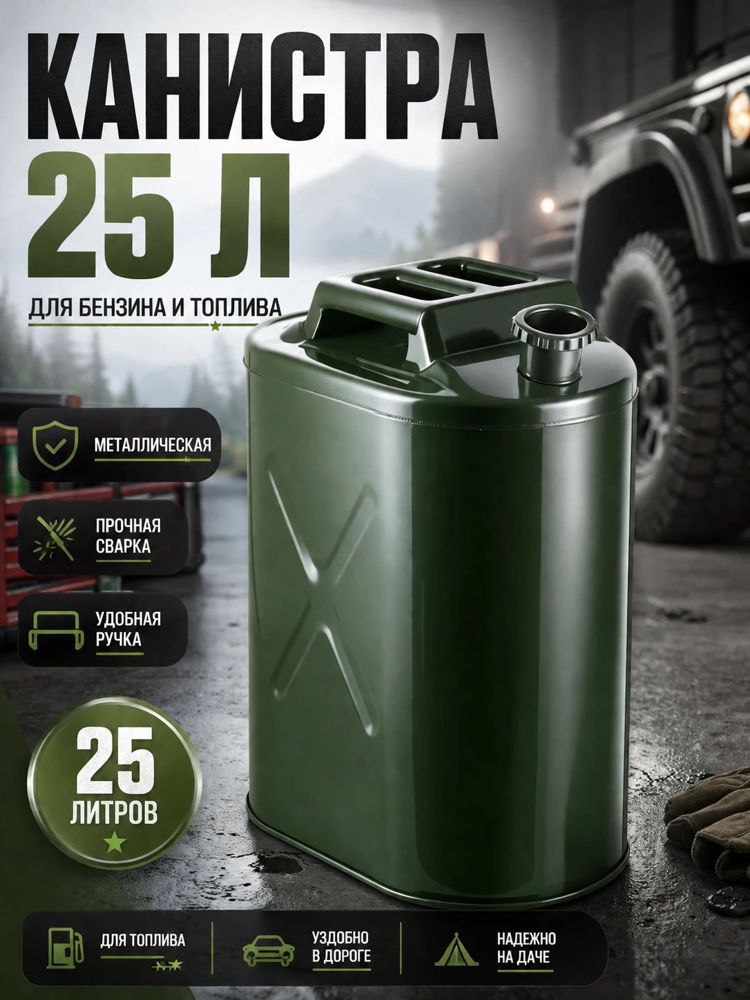 Канистра для ГСМ, 25 л