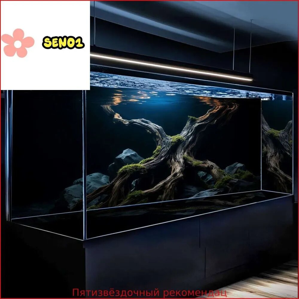 Фон для аквариума, Декорация для аквариума/террариума 87x45см