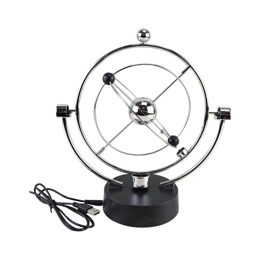 1 Pc Игрушка Для Дескта perpetuum Mobile Физика Наука Глобус Пendulum Офисный Украшение Без Батареи Размер M 5015530