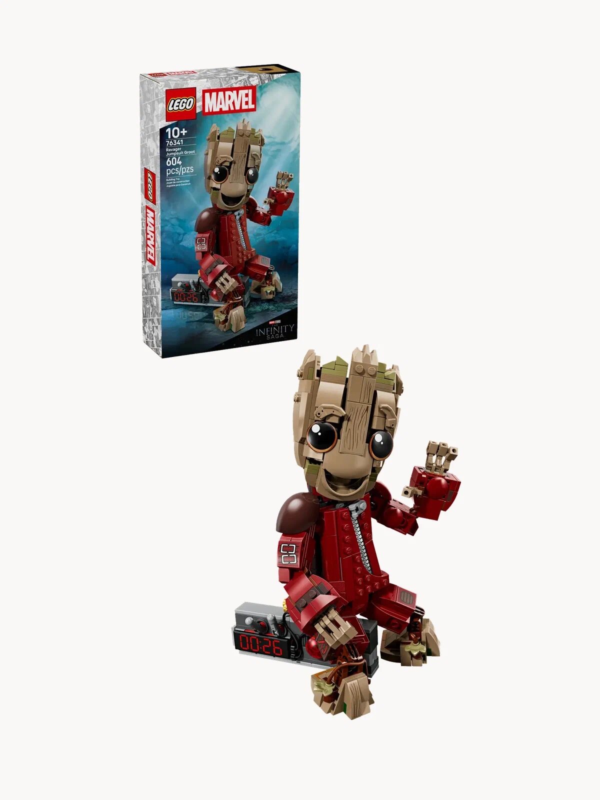 Конструктор LEGO Marvel 76341 Грут в костюме Опустошителя, 604 дет.
