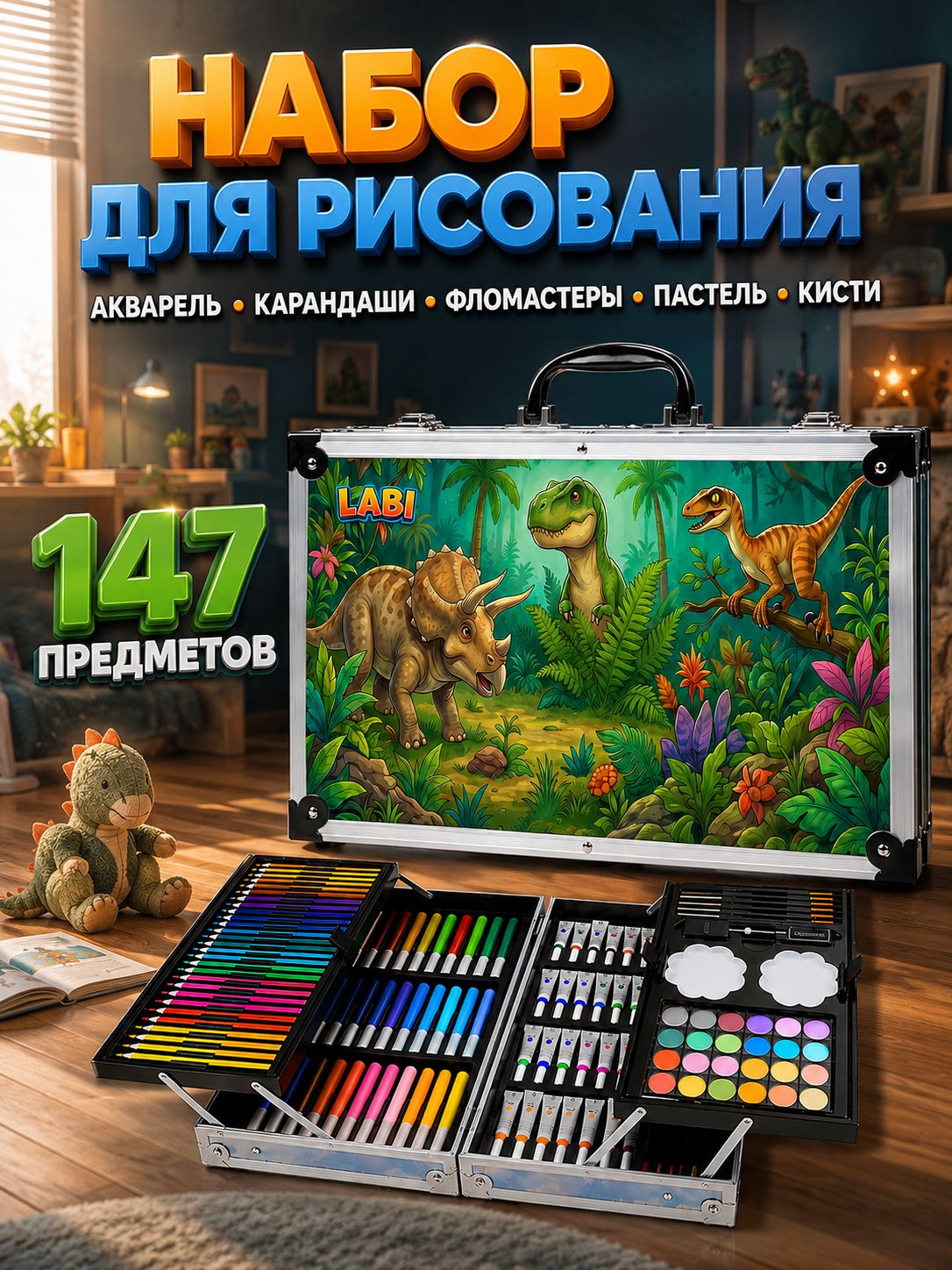 Набор для рисования в чемоданчике