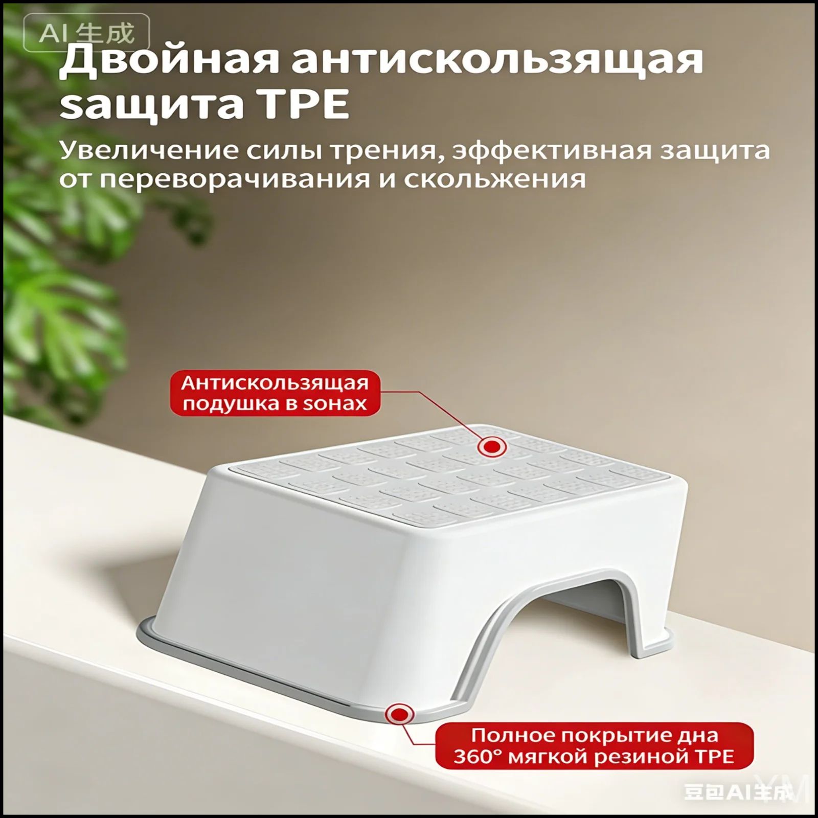 Ступенька в ванну до 100 кг