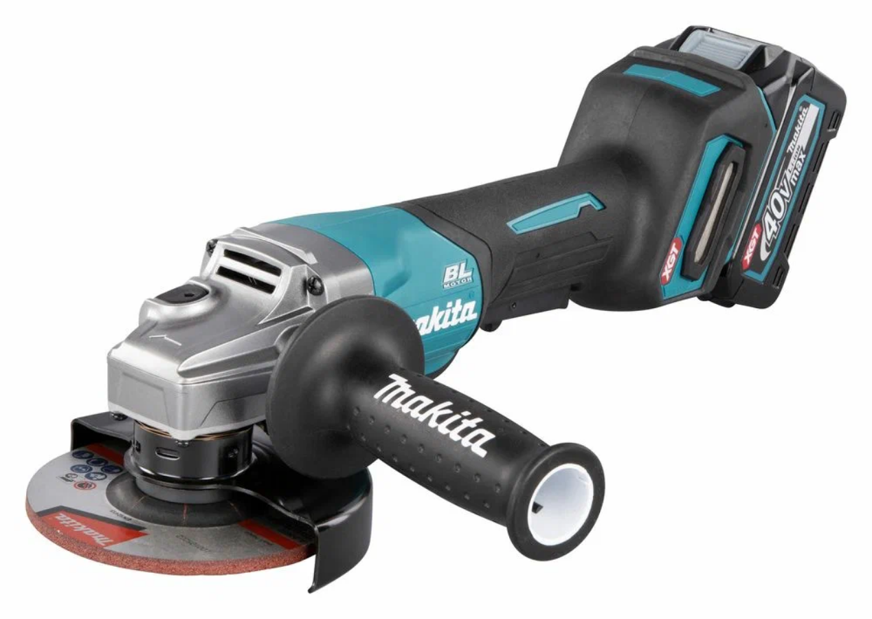 Машина углошлифовальная аккумуляторная Makita GA016GM201, XGT 40 В, 125 мм, 8500 об/мин