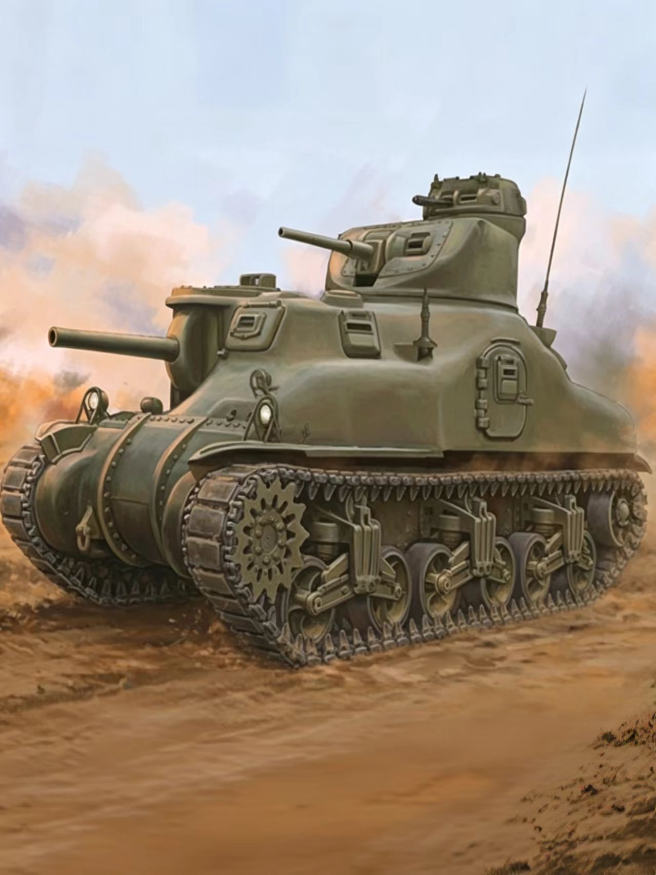 Trumpeter 63516 1/35 Американский средний танк M3A1